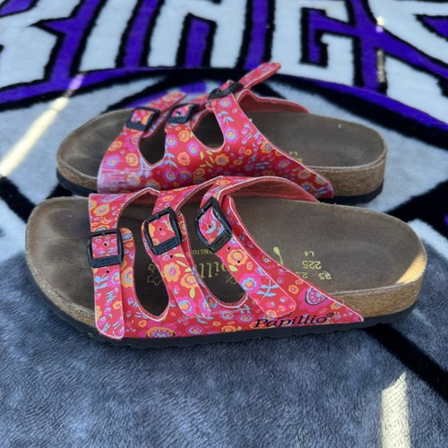 Size L4 - Betula 245 By Birkenstock 3 Strap Slip On Sandal Red Women's ...