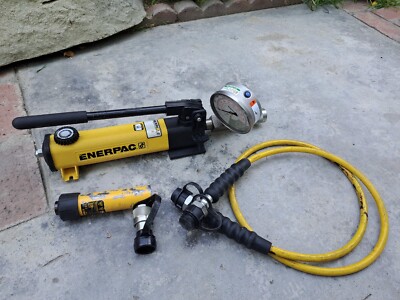Enerpac RC 53 Trio Hydraulic Cylinder and Hand Pump Set | eBay UK