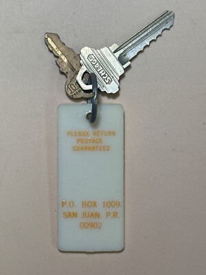 Hilton Hotel Motel Room Key Fob & Key San Juan Puerto Rico #579 | eBay