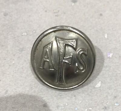 Vintage WW2 AFS Auxiliary Fire Service Gilt Button. Firmin London ...
