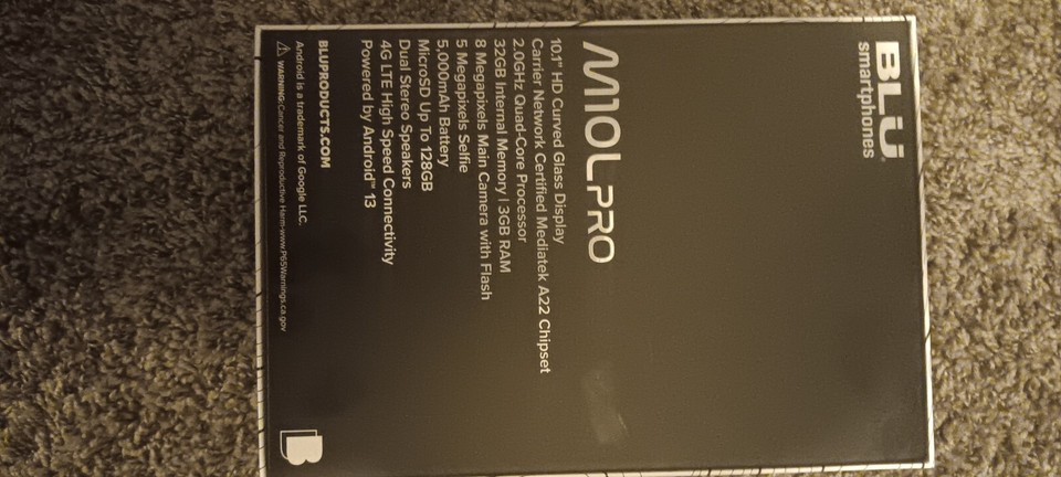 Blu M10L Pro Tablet - 2GHz Quad-Core - 32GB - 3GB Ram 4G LTE - 3450 T ...