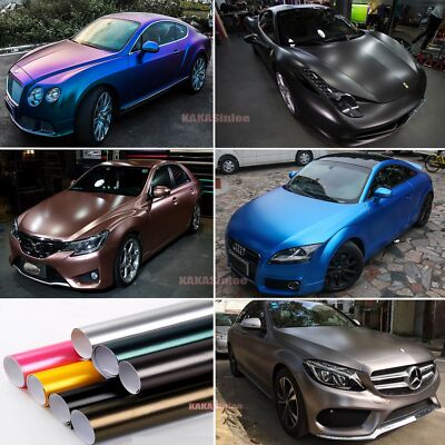 Entire Car Wrap Stretch Pearl Metal Satin Matte Glitter Chrome Vinyl ...