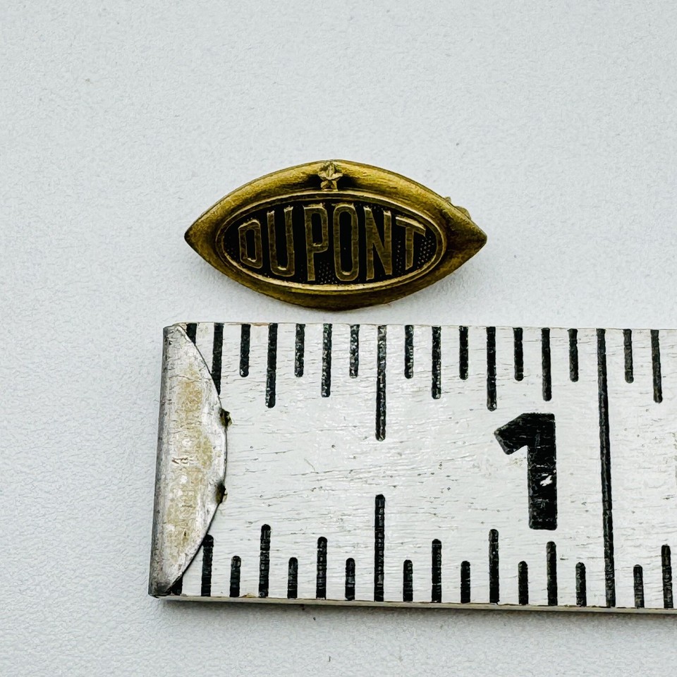Vintage 14K Yellow Gold DuPont Company Employee Service Pin 2.6 gr RARE ...