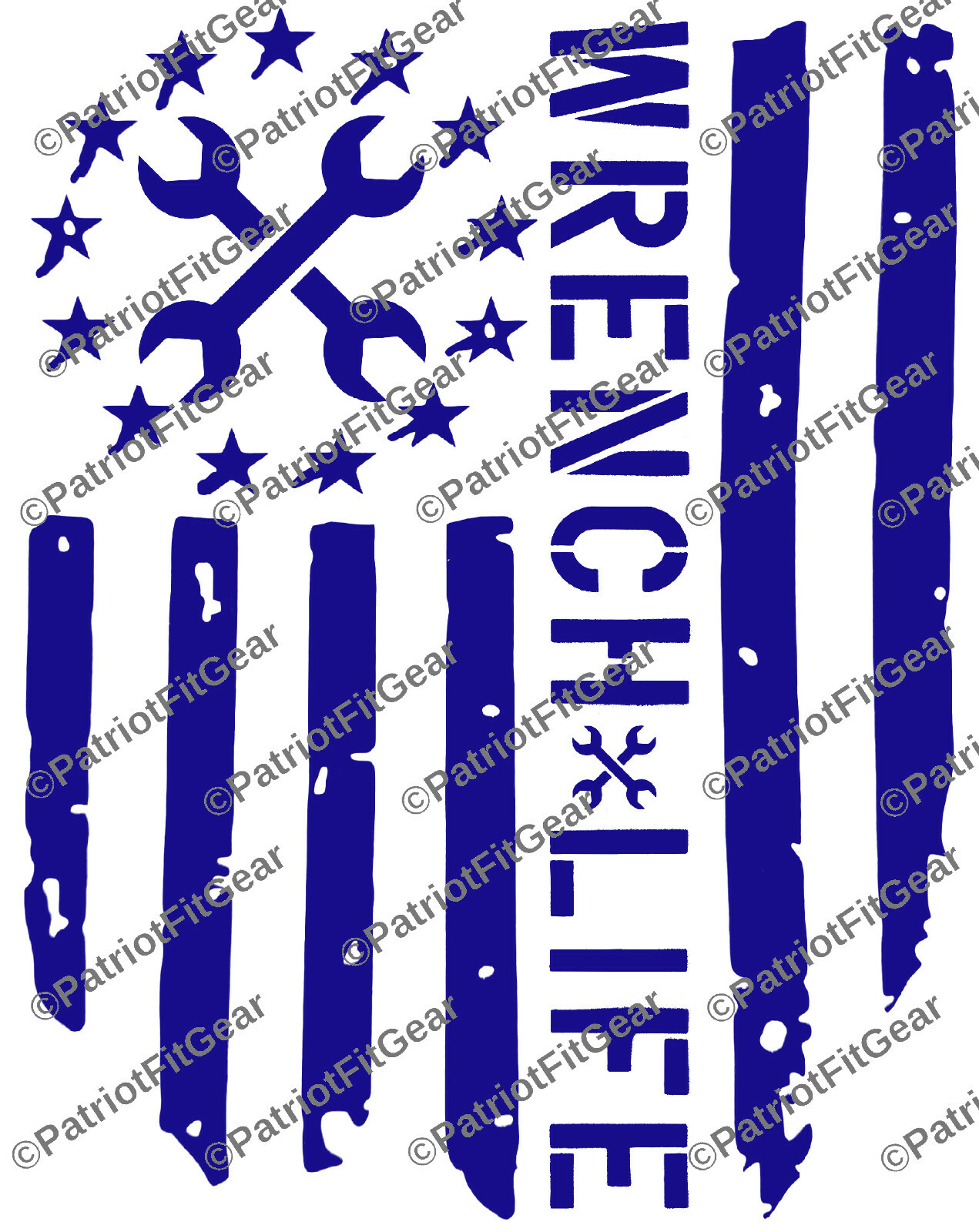 Wrench Life,Flag,Wrenching,9"x12",Gear Head,Mechanic,Automotive,Vinyl ...