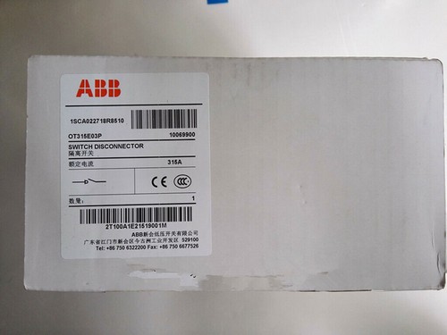 1pc New ABB Isolation load Switch OT315E03P 3P 315A Three Pole Fast ...