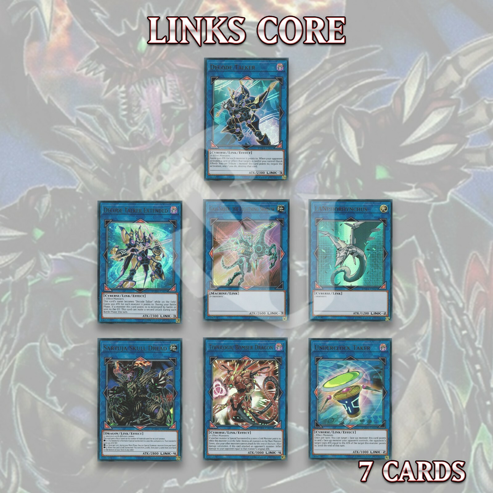 LINK DECK 7 | Saryuja Decode Talker Topologic Bomber Gaia Saber | DUDE ...