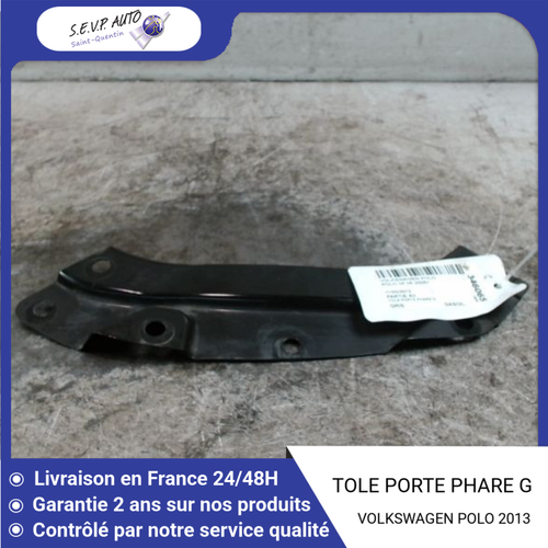 🇫🇷 TOLE PORTE PHARE GAUCHE VOLKSWAGEN POLO 2005- 🚀 6R0805931A | eBay