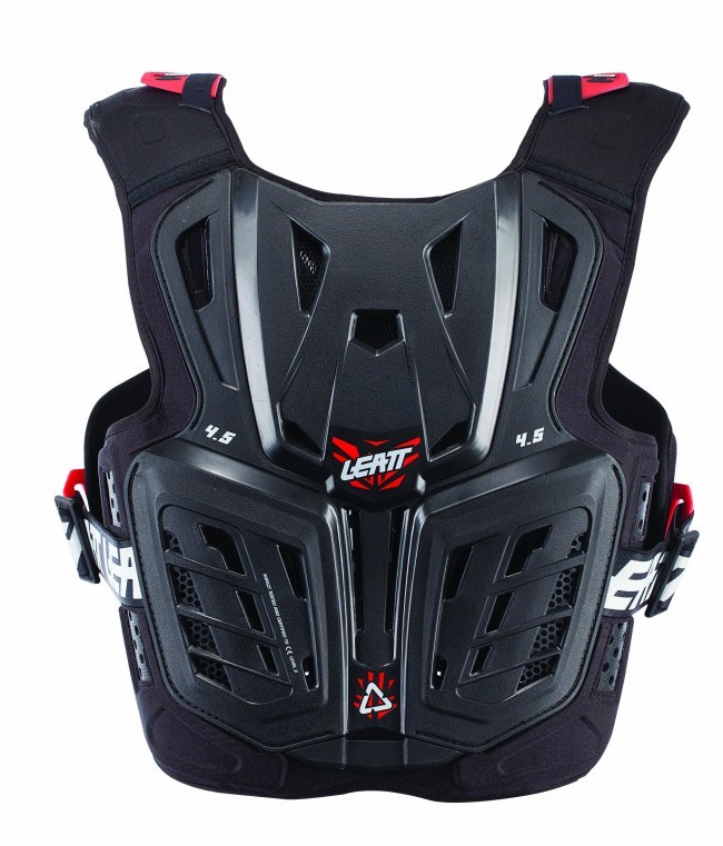 NEW LEATT CHEST PROTECTOR 4.5 JUNIOR BODY ARMOUR BLACK RED YOUTH KIDS ...
