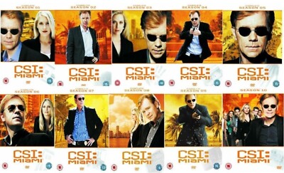 CSI MIAMI DVD COMPLETE TV SERIES 1-10 COLLECTION SEASON 1 2 3 4 5 6 7 8 ...