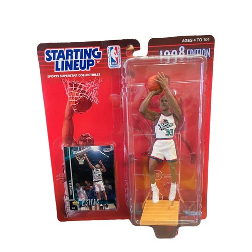 Grant Hill 1998 NBA Starting Lineup Detroit Pistons Action Figure With ...