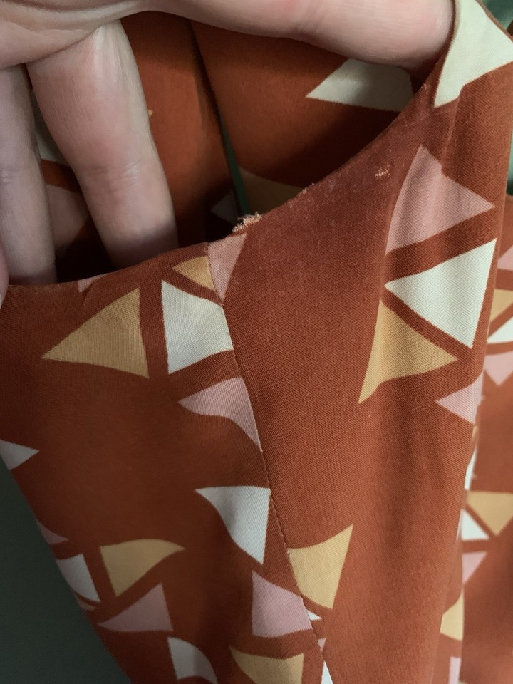 Princess Highway Terracotta Aztec/Diamond Print Shift Boho Sun Dress ...