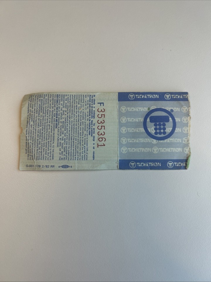 Vintage The Animals Ticket Stub July 19th 1983 Buffalo New York US ...