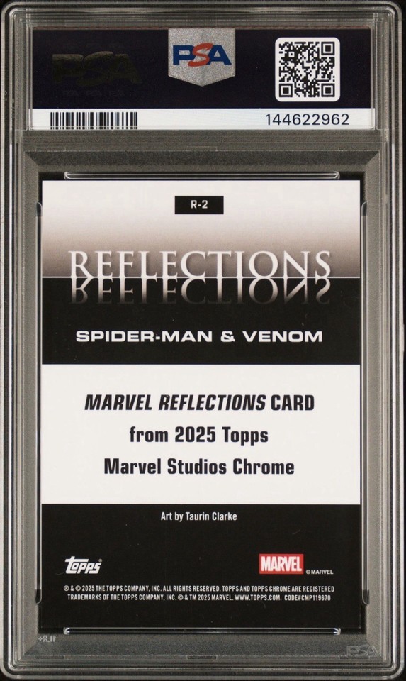 2025 Topps Marvel Studios Chrome Reflections Spider-Man & Venom R-2🔥POP ...
