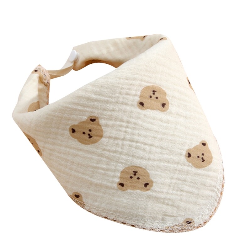 Toddler Burp Cloth Thick Layer Nursing Bib Breathable Baby Cartoon Neck ...