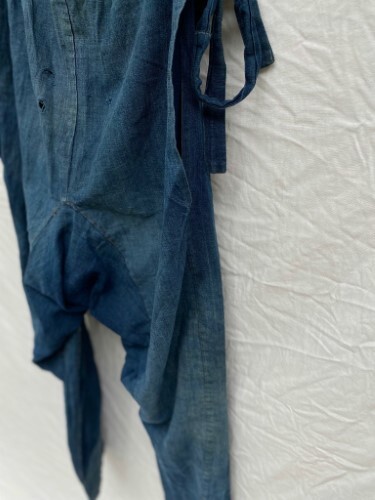 Japanese 1940-60's Vintage Cotton Monpe Noragi Pants Indigo blue men | eBay