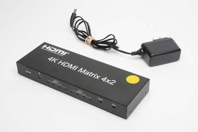 4x2 HDMI Matrix Switch, 4 in 2 Out Matrix HDMI Video Switcher Splitter ...