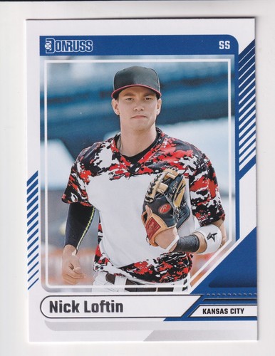 2024 Panini Donruss #52 NICK LOFTIN RC Rookie Kansas City Royals QTY ...