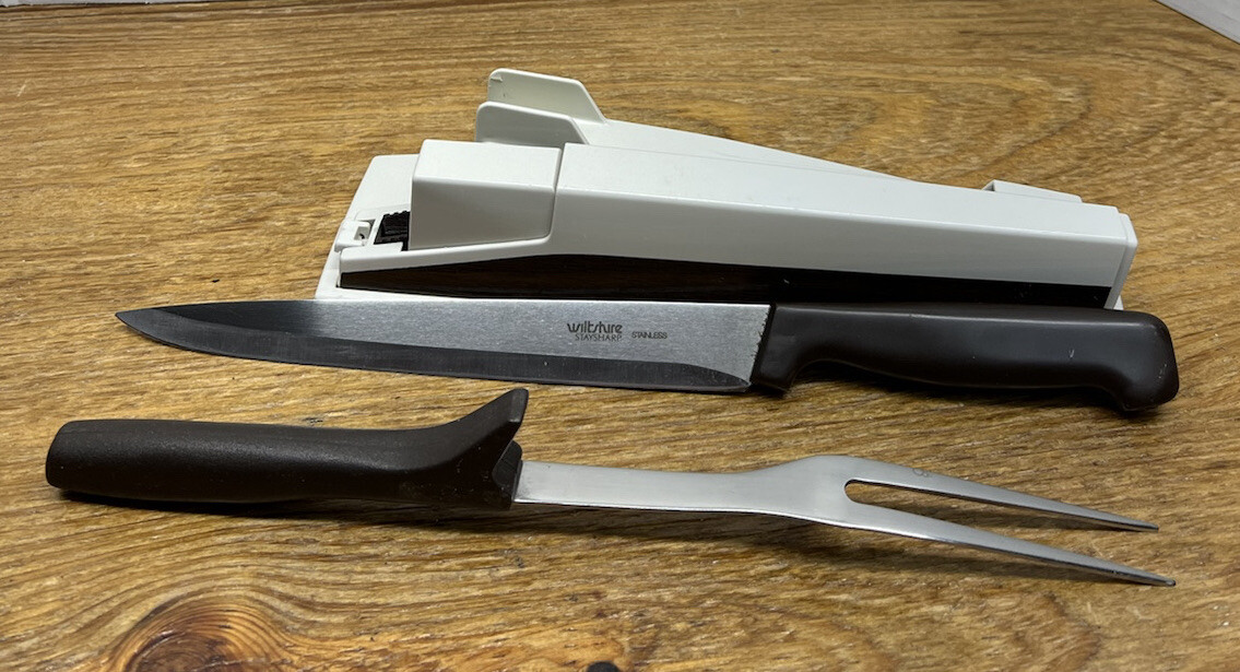 Vintage Wiltshire Stay Sharp Knife & Fork Carving Set | eBay