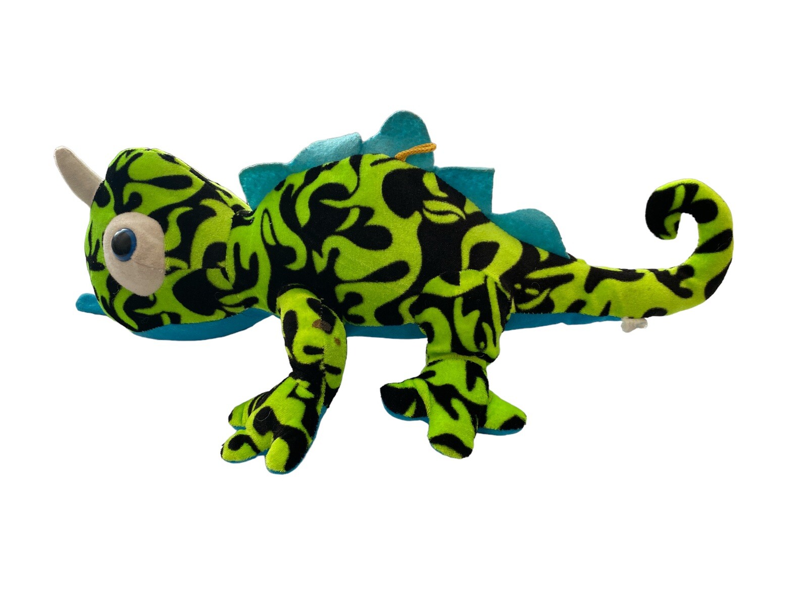 NEON Green Iguana Plush Green 17x5.5x9.5" Stuffed Animal Toy CUTE ...