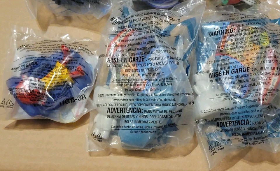 Lot of 18 Mcdonalds 2010s Toys Ice Age Pet Shop Pokemon Rio Mixed New ...