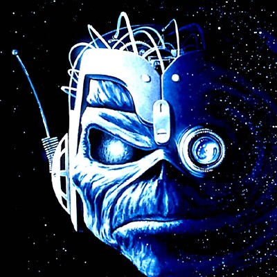 IRON MAIDEN Eddie space BANNER HUGE 4X4 Ft Tapestry Fabric Poster NEW ...