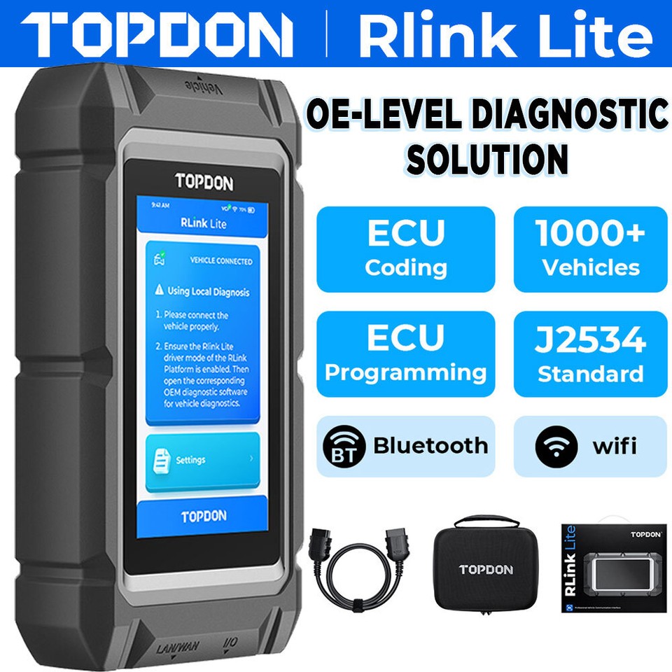 TOPDON J2534 Reprogramming Tool, OE-Level Enhanced VCI Support Multi ...