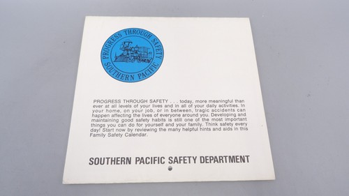 Vintage 1976 Southern Pacific Railroad Family Safety Department Train ...