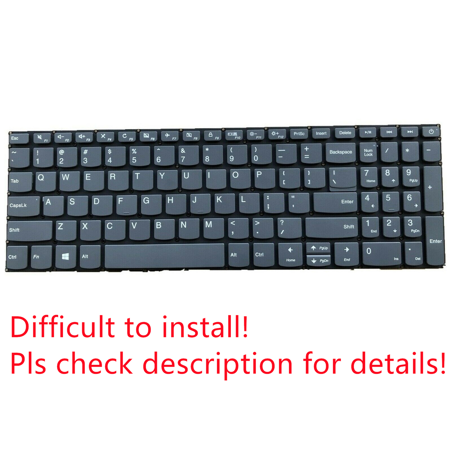 Original US Non-Backlit Keyboard for Lenovo PN: LCM16H6 | eBay