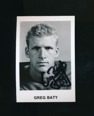 1988 PRESS PHOTO Greg Baty Patriots signed auto autograph 2.5 x 3.5 ...