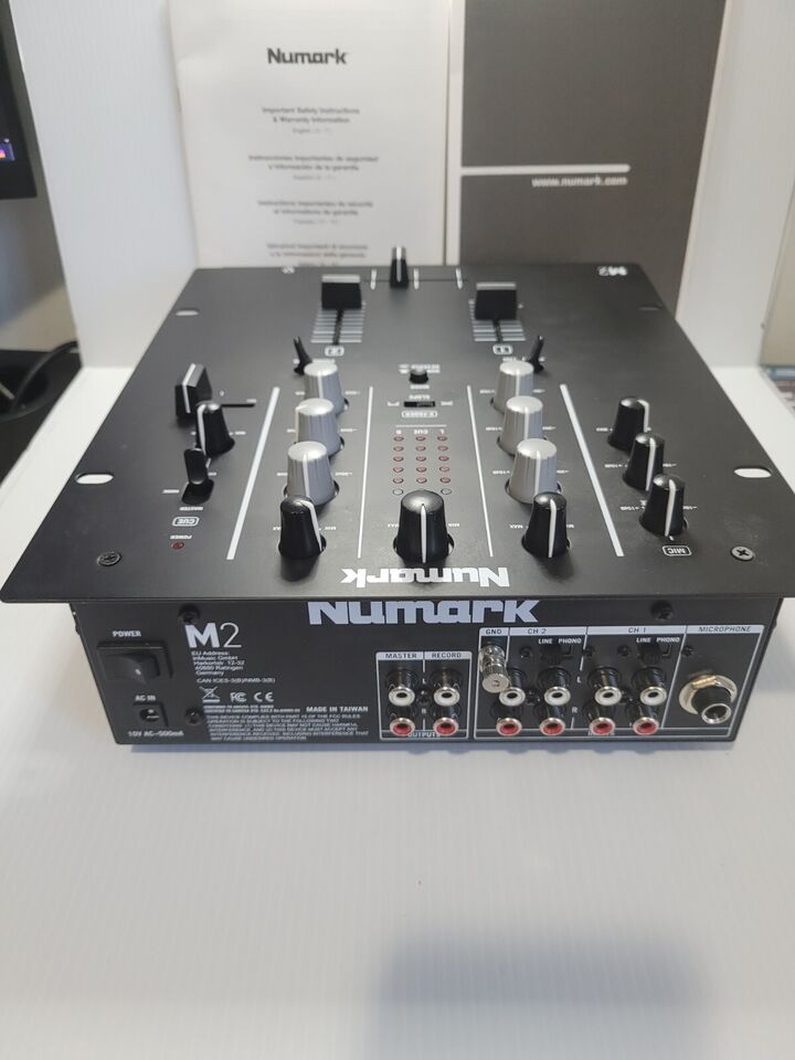 Numark DJ Mixer- M2 Scratch Mixer 2 channels, 4 inputs, black, new with ...