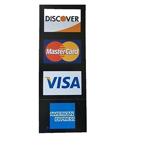 Visa/MC/Amex/Discover Visa/MasterCard/American Express/Discover Decal ...