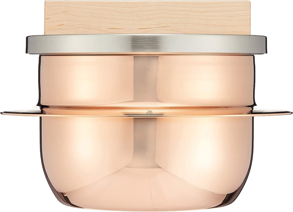 SHINKO Pure Copper 3-Go Kama Rice Pot w/Lid TsubameSanjo High Quality ...