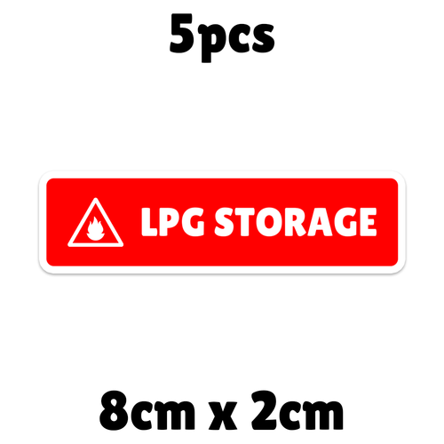 5 x LPG Storage Safety Warning Label Sticker Decal | eBay