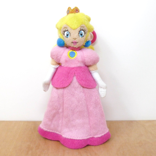 Official Super Mario Bros Princess Peach Keychain Coin Purse Plush Soft ...