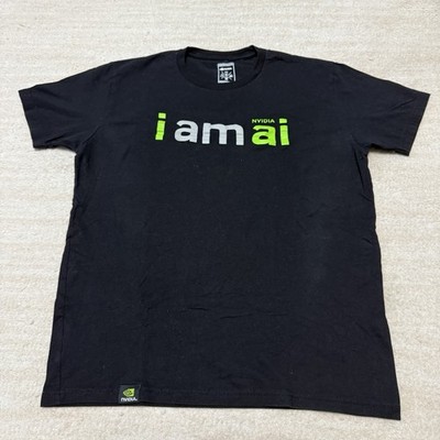 Nvidia I Am AI Official T-shirt Employee Black Men's Medium | eBay