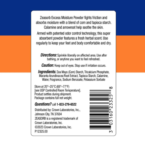 Zeasorb Moisture Powder 2.5oz, Anti-Chafing & Itch Relief | eBay