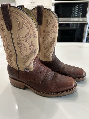 Double H - Graham Men's 11" USA Bison Wide Square Toe I.C.E Roper ...