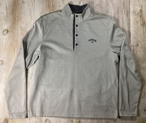 Callaway Light Grey 1/4 Zip Long Sleeve Pullover Men’s Small | eBay