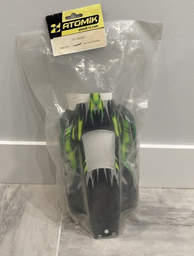 Atomik RC Himoto 1/8 SHOOTOUT E8XBL 80302 Buggy Body Shell Green/Black ...