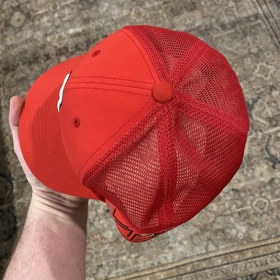 Nike Golf Tiger Woods RZN Vapor Men Hat Cap FlexFit Medium/Large Red | eBay