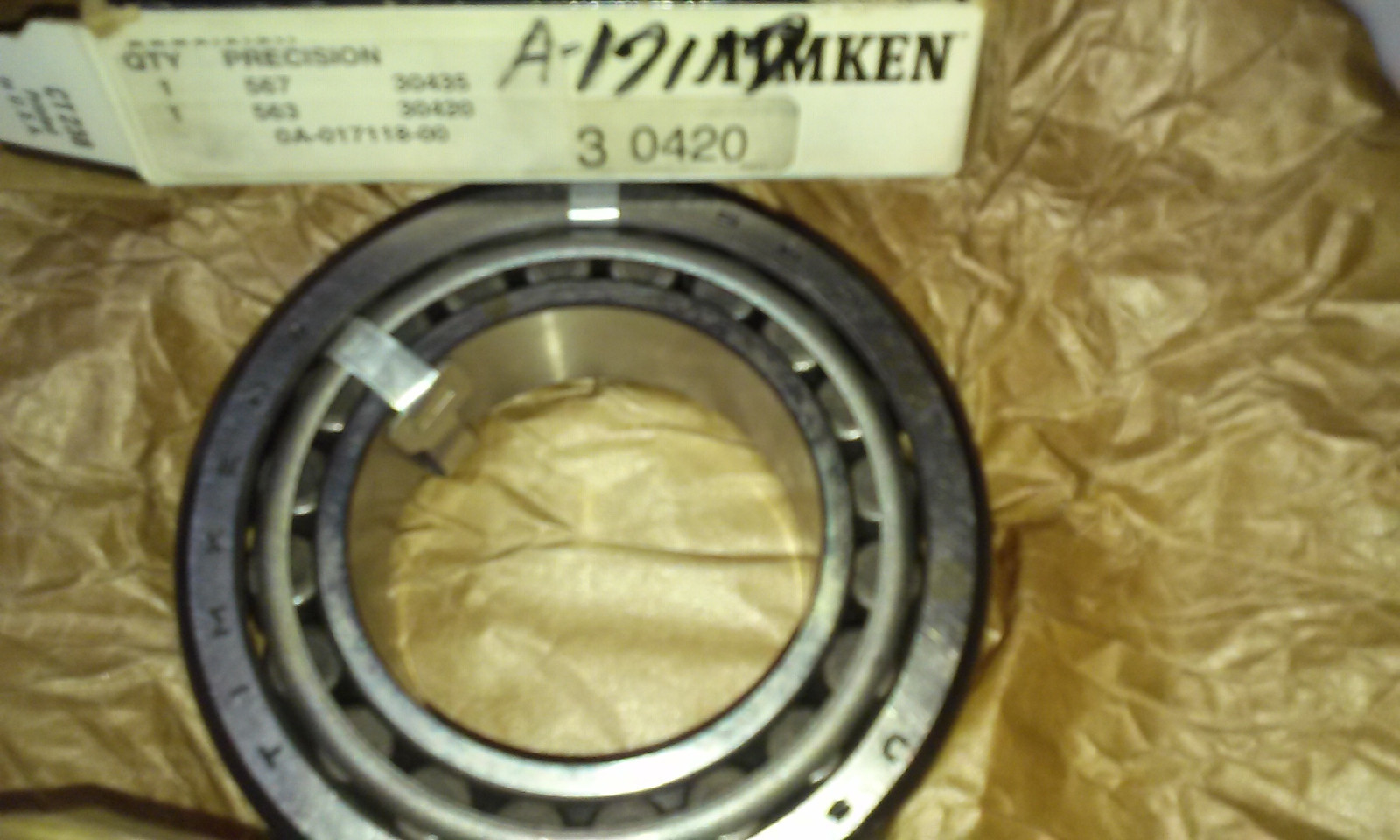Timken 567-90047 30000 precision class 3 set assembly, made in USA. w ...