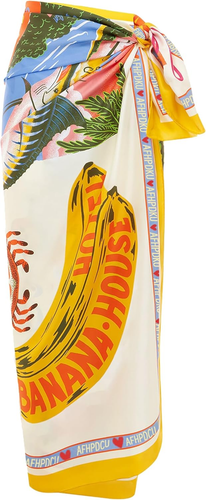 Women'S Beach Swimwear Printed Long Sarong Coverups Bathing Suit Pareo ...