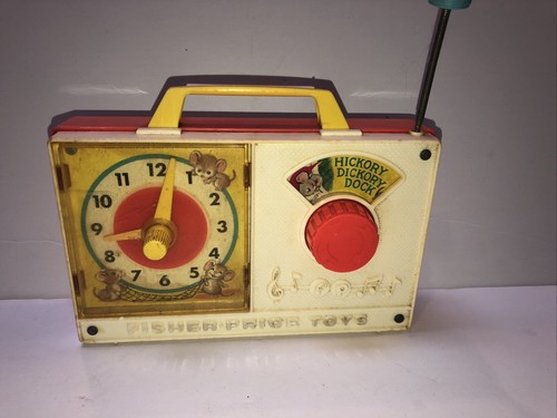 Vintage 1971 Fisher Price Hickory Dickory Dock Clock Radio | eBay
