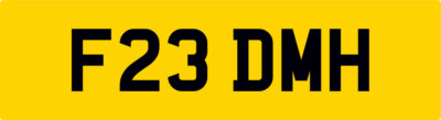 F23 DMH RARE OLD 2 DIGIT PRIVATE CAR REG NUMBER PLATE NO HIDDEN FEES DM ...
