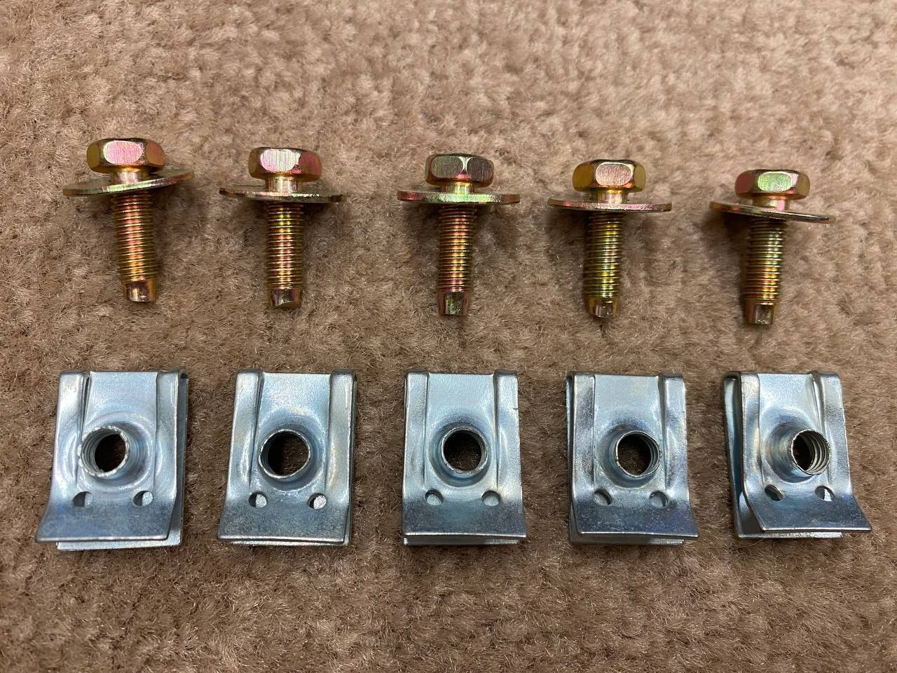 FIT JEEP LUG CHIMNEY U NUTS SPEED FASTENER SELF TAPPING SCREW THREAD ...