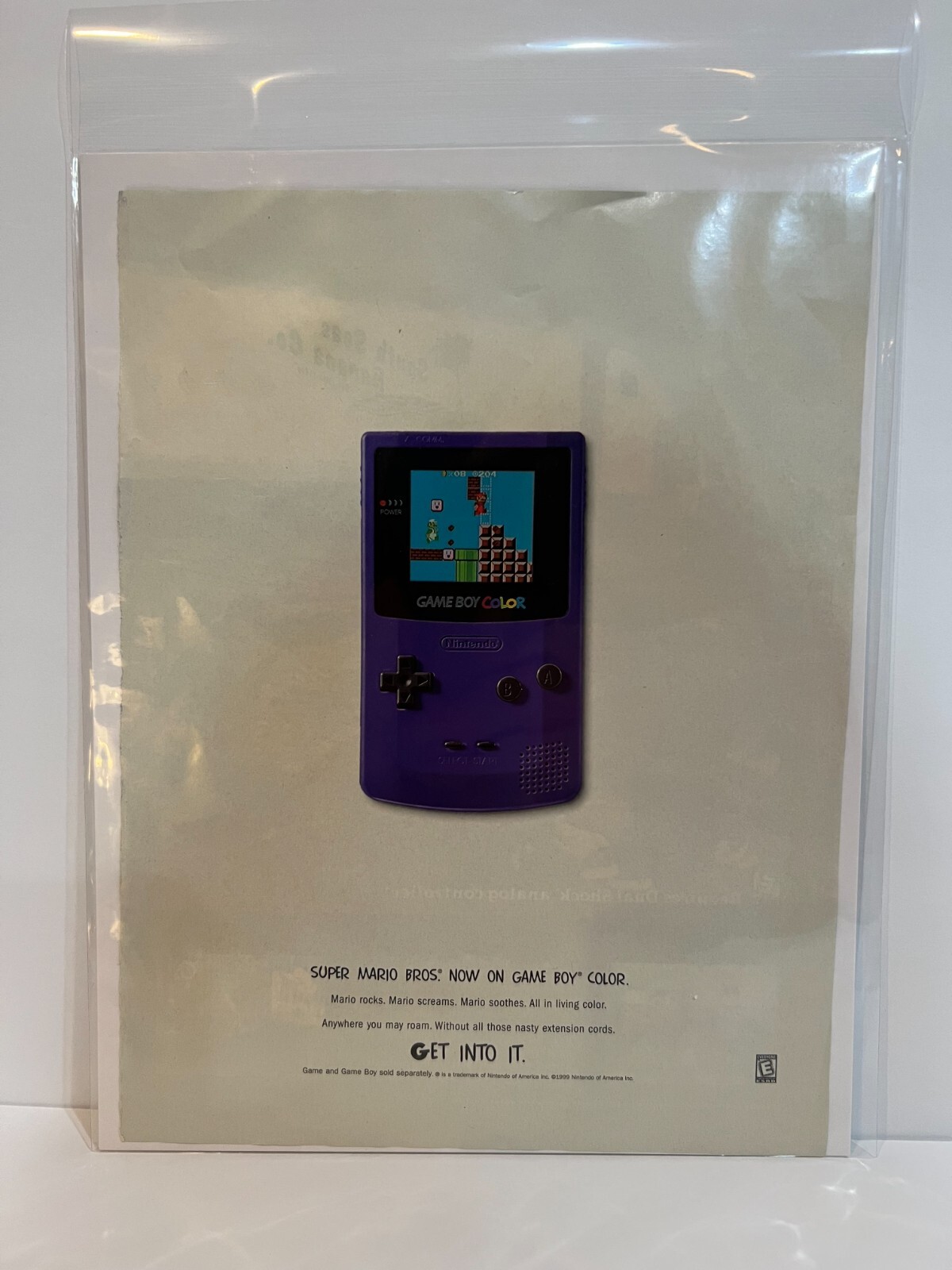 Gameboy Color - Super Mario Bros - Magazine Ad - Nintendo - Purple | eBay