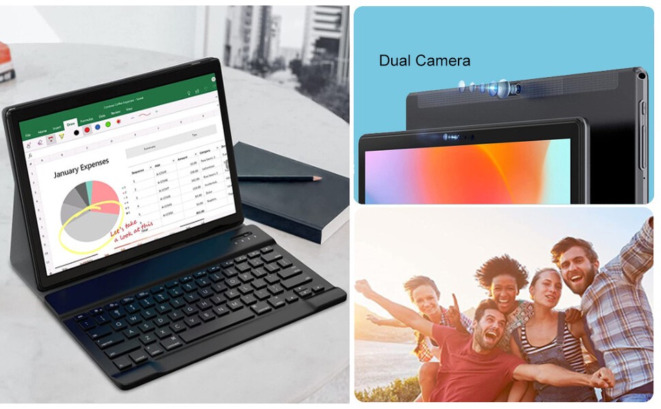 Tablet PC 10 Inch Android 11 4GB RAM 64GB Storage WIFI Dual Camera ...