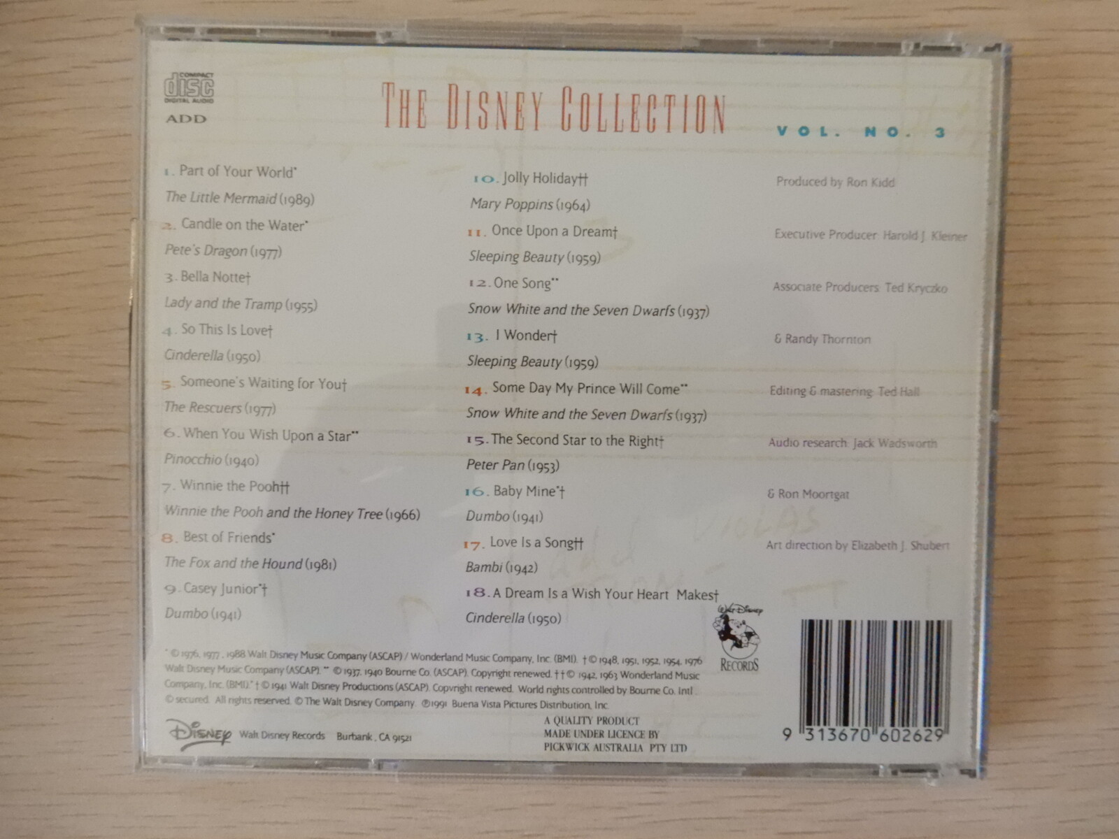 The Disney Collection Volume 3 CD Album Like Post for sale online | eBay