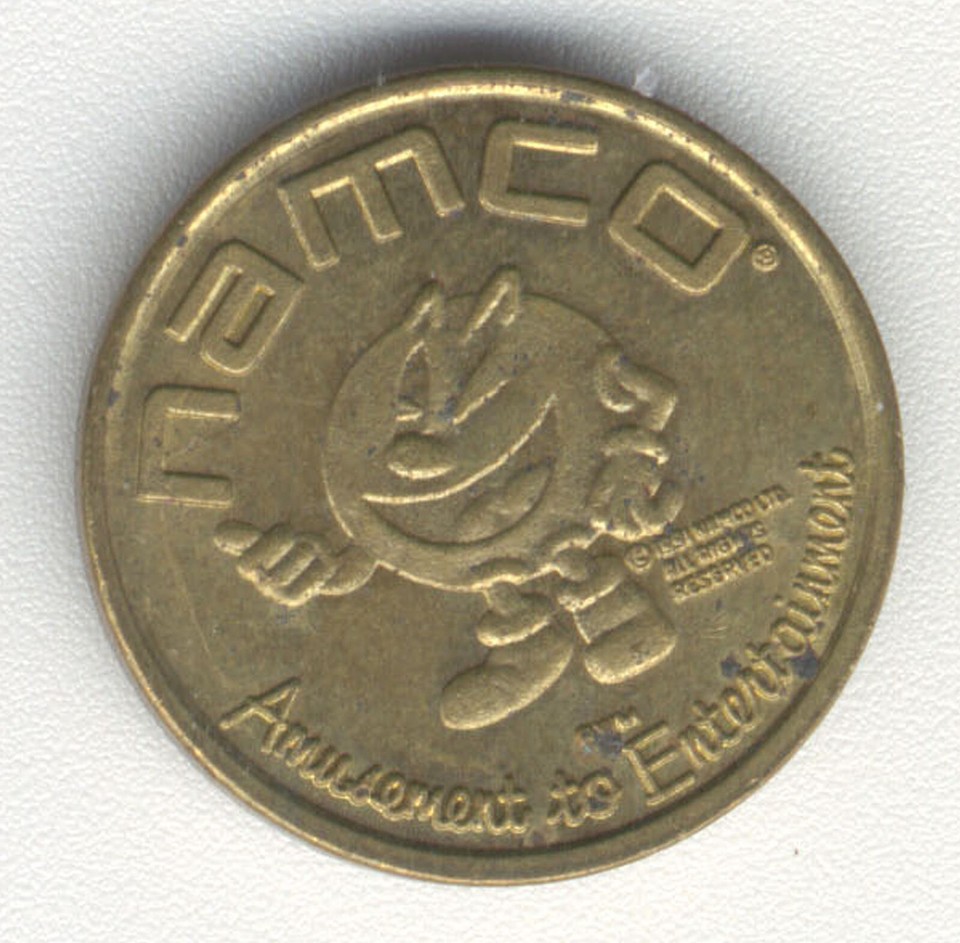 Party Balloons Confetti Pac Man Logo Namco Amusement Arcade Coin Token ...