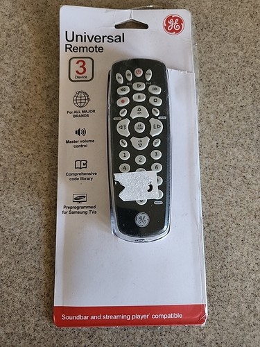 GE Programmable Universal Remote Control - 3 Device - 34456 30878344562 ...